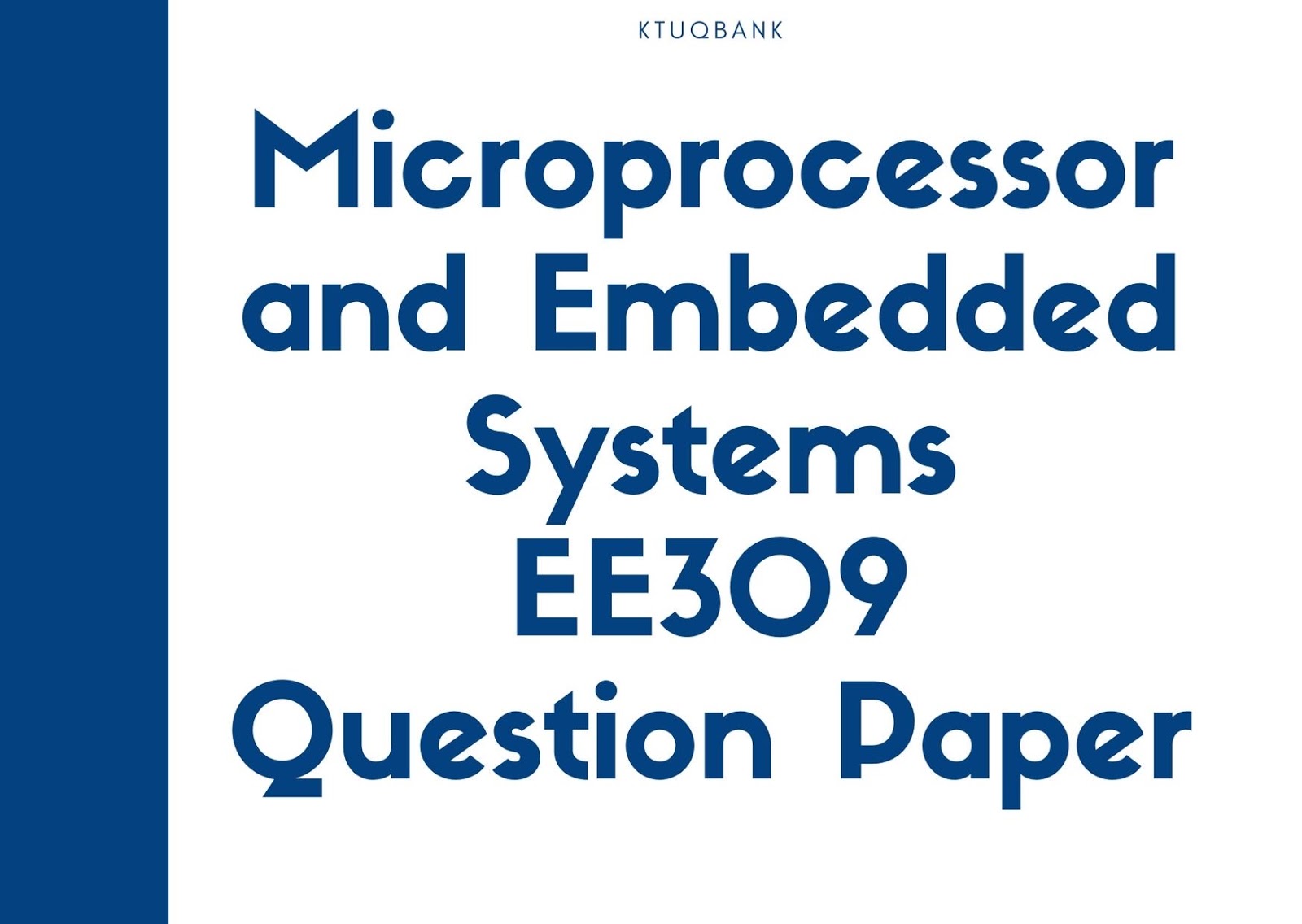Microprocessor And Embedded Systems Ee309 Question Papers 2015 Batch Ktuqbank