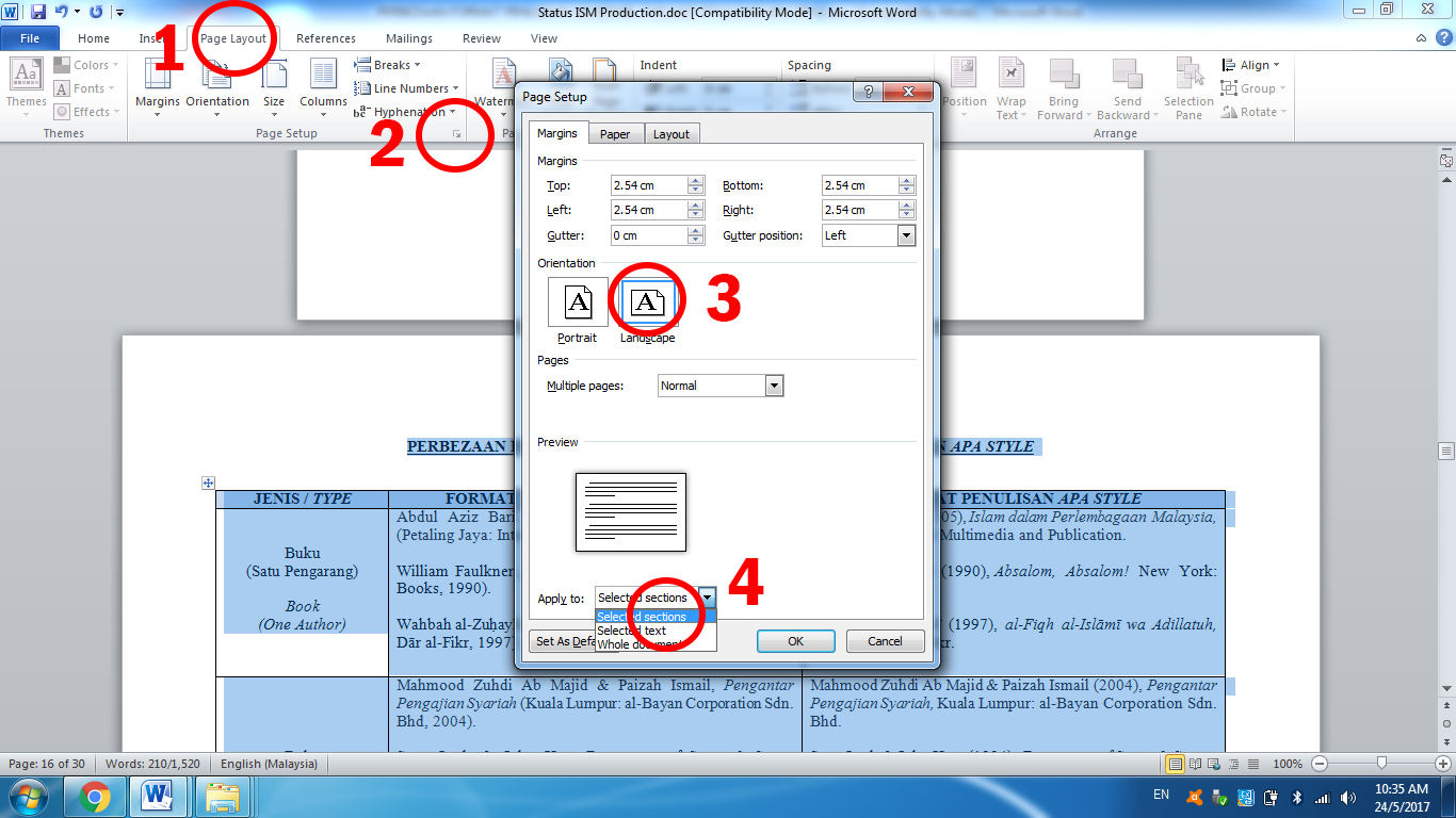 Cara Nak Buat Landscape Di Word - BrunogroThomas