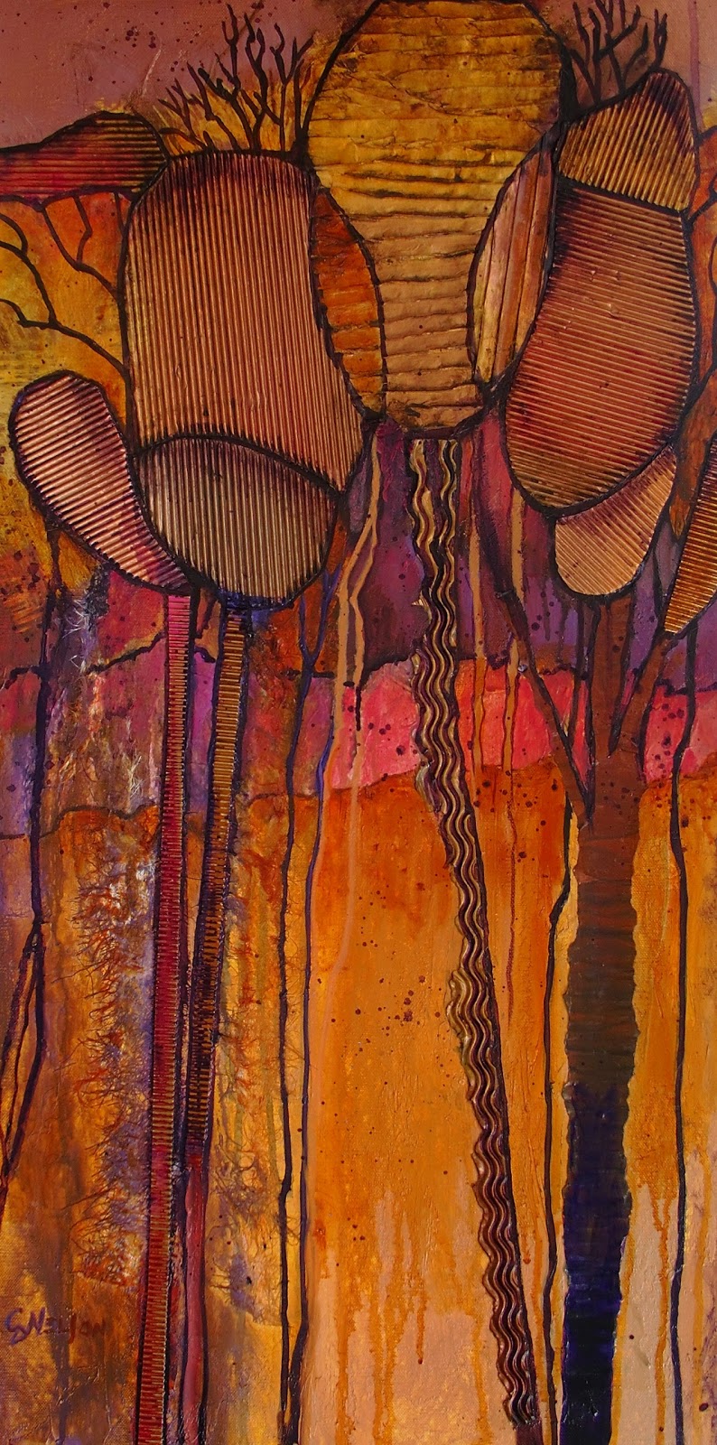 CAROL NELSON FINE ART BLOG: "ENCHANTED" 11065 daily painter mixed media ...