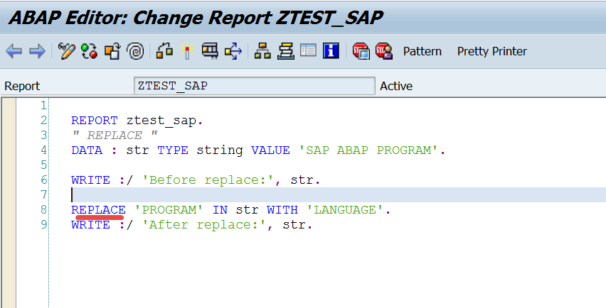 TECHSAP : String Function? REPLACE