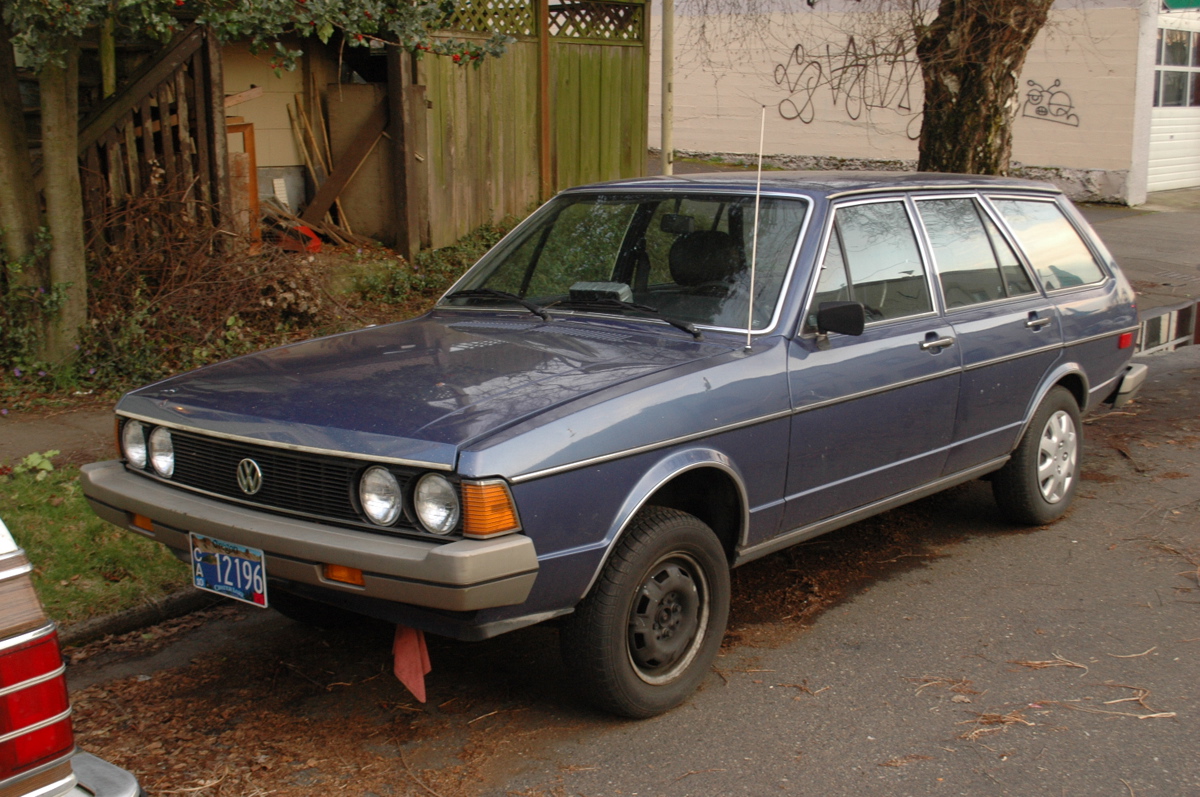OLD PARKED CARS.: 1980 Volkswagen Dasher Diesel.