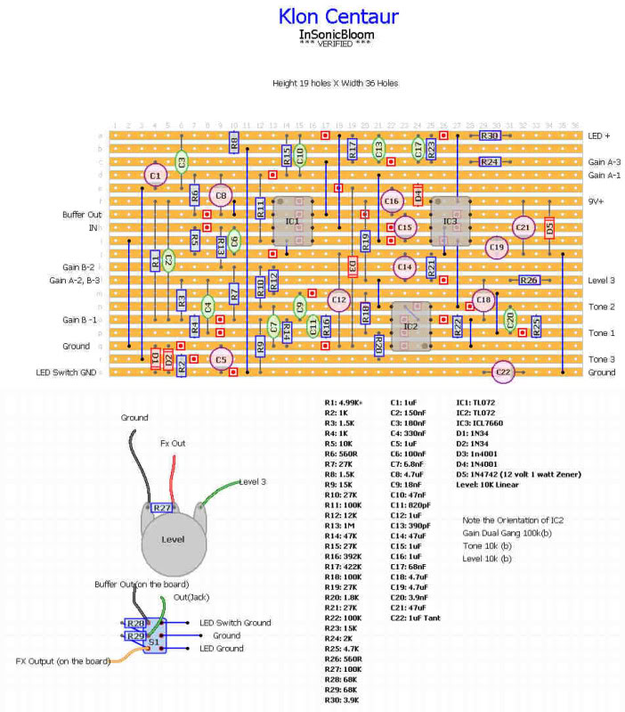 Paul In The Lab: Klon Centaur Stripboard Veroboard