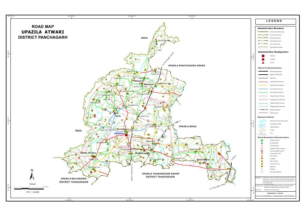 Mouza & Land Use Maps of Atwari Upazila, Panchagarh, Bangladesh ...