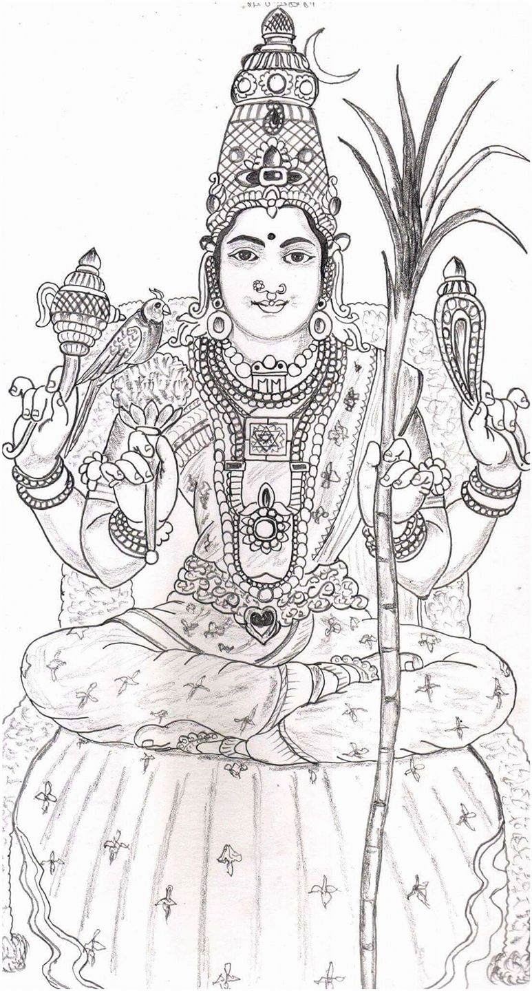 Shankara!: Vasantha Navarathri 2017 Drawings and Alankarams!