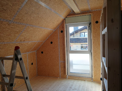 Abenteuer Hausbau mit SZ-Haus: Dach innen verkleiden mit OSB Platten