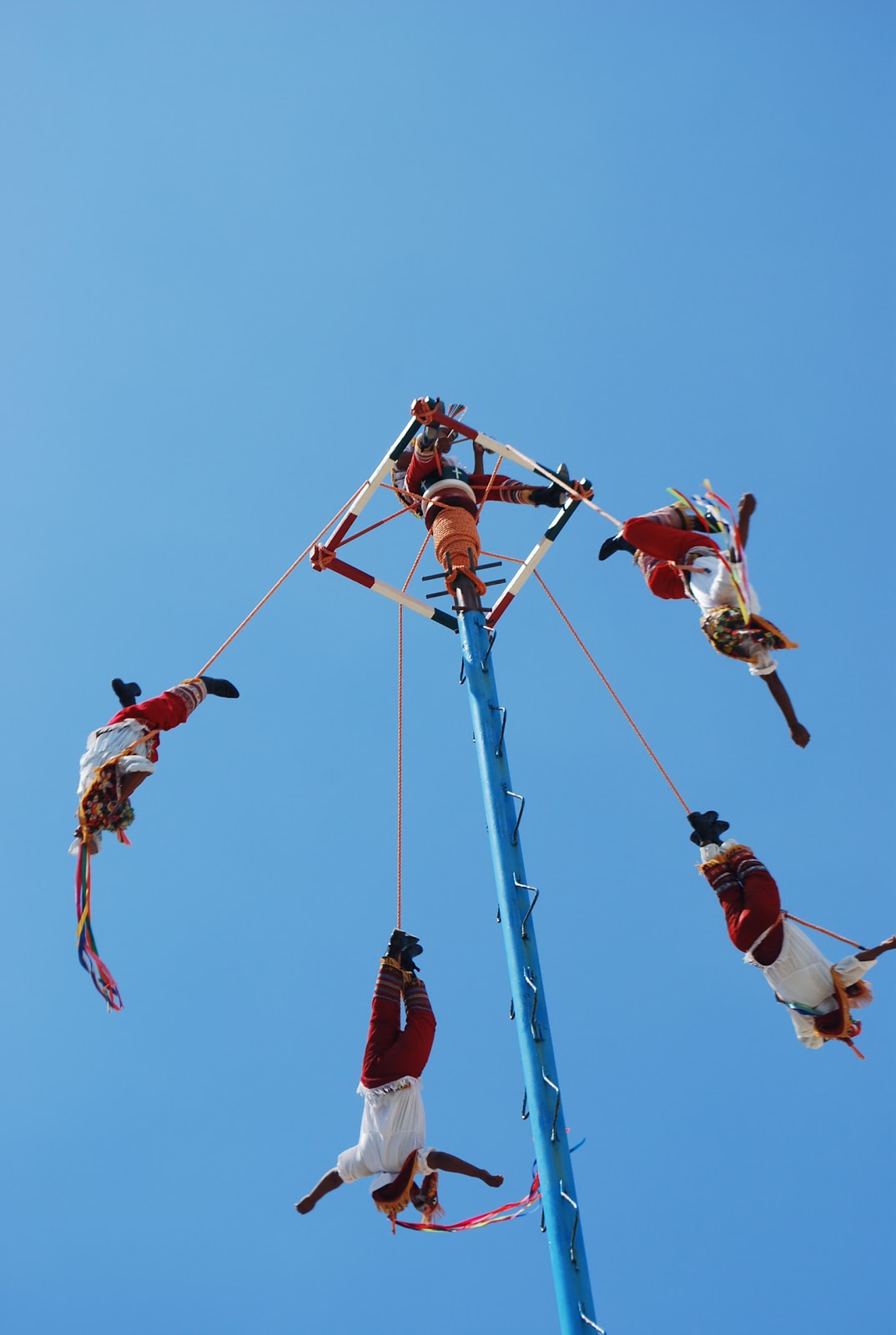 1 Month around Europe and America: Totonac People Traditional Pole ...