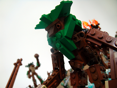 LEGO recreación de la batalla de Isengard