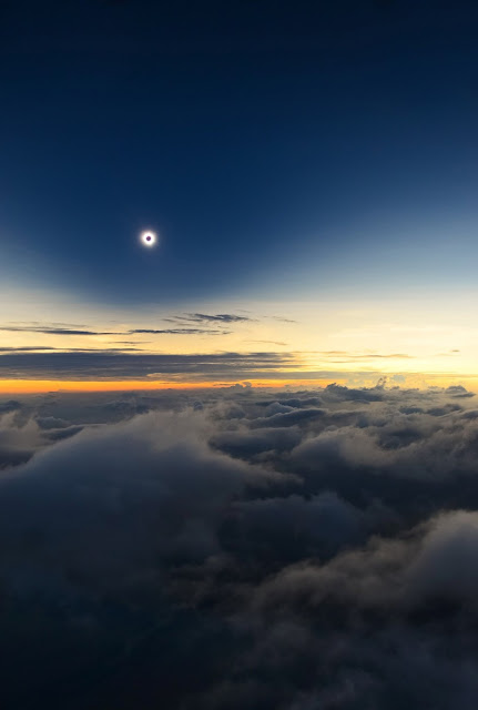Total Solar Eclipse seen from plane above Turkana | Earth Blog