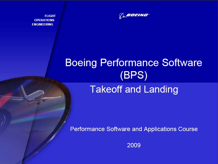 ARQUIVOS AERONÁUTICOS: MANUAL BOEING PERFORMANCE