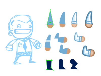 2D Game Art Tutorials: 2D Character Design - Side View