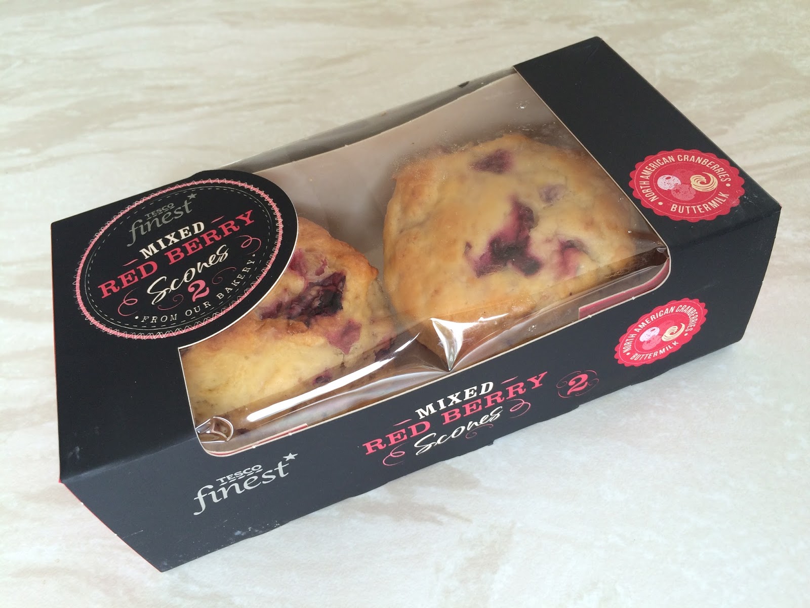 Reaching for Refreshment : Review- Tesco NEW Finest Mixed Red Berry Scones