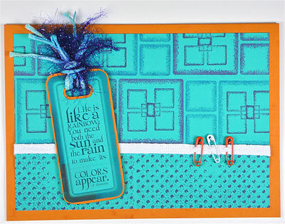Lift Bridge Cards and Crafts: How to make a stamped grid background