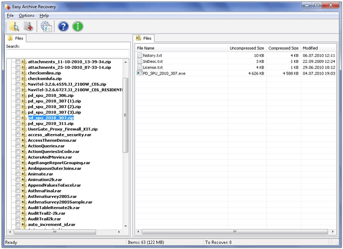Easy Archive Recovery v2.0 | SoftCrack31