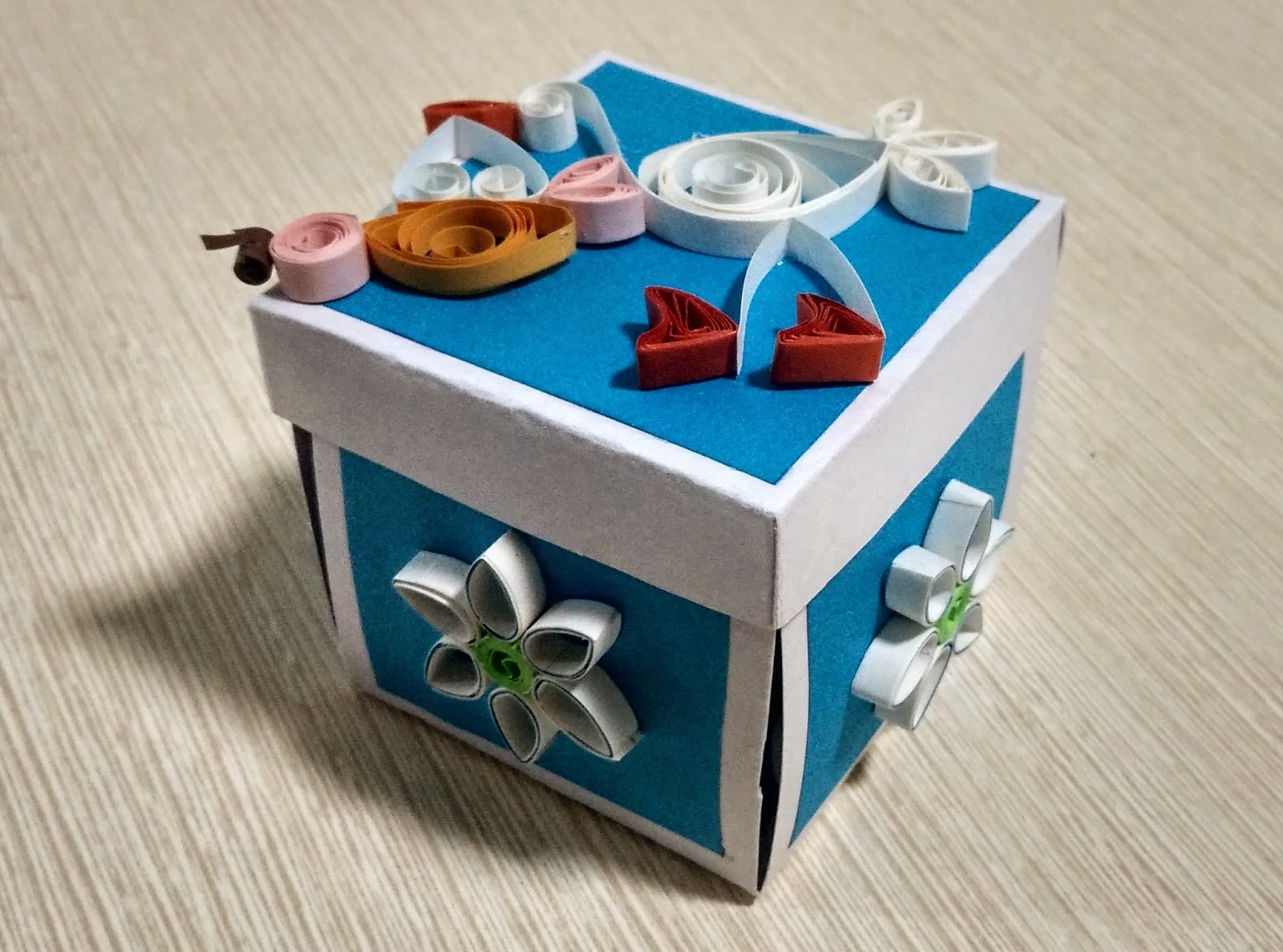 SD's Creations: Baby Boy - Quilled Exploding Box