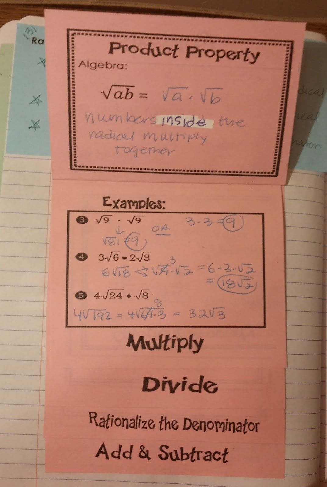 Simplifying Radicals Notes