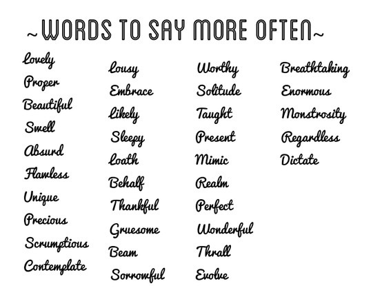 Generalized Loveliness ★: Fonts Type & Words