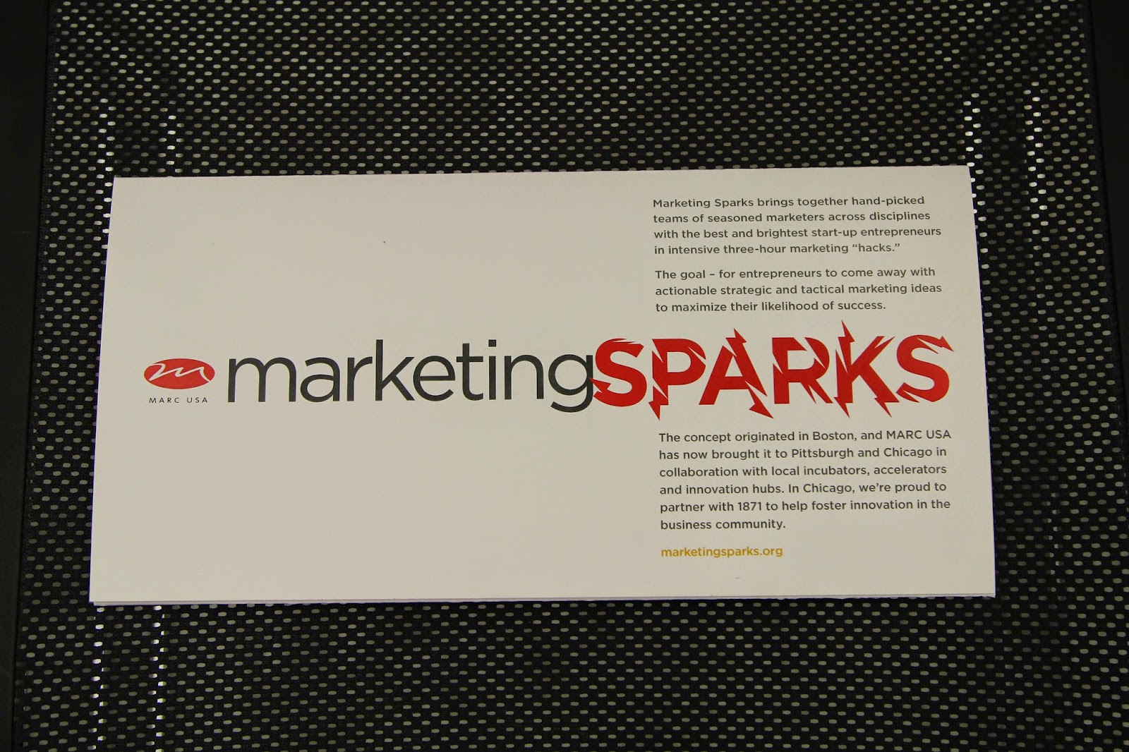 Hindsight : 1871 hosts marc usa chicago marketing sparks hackathon with ...