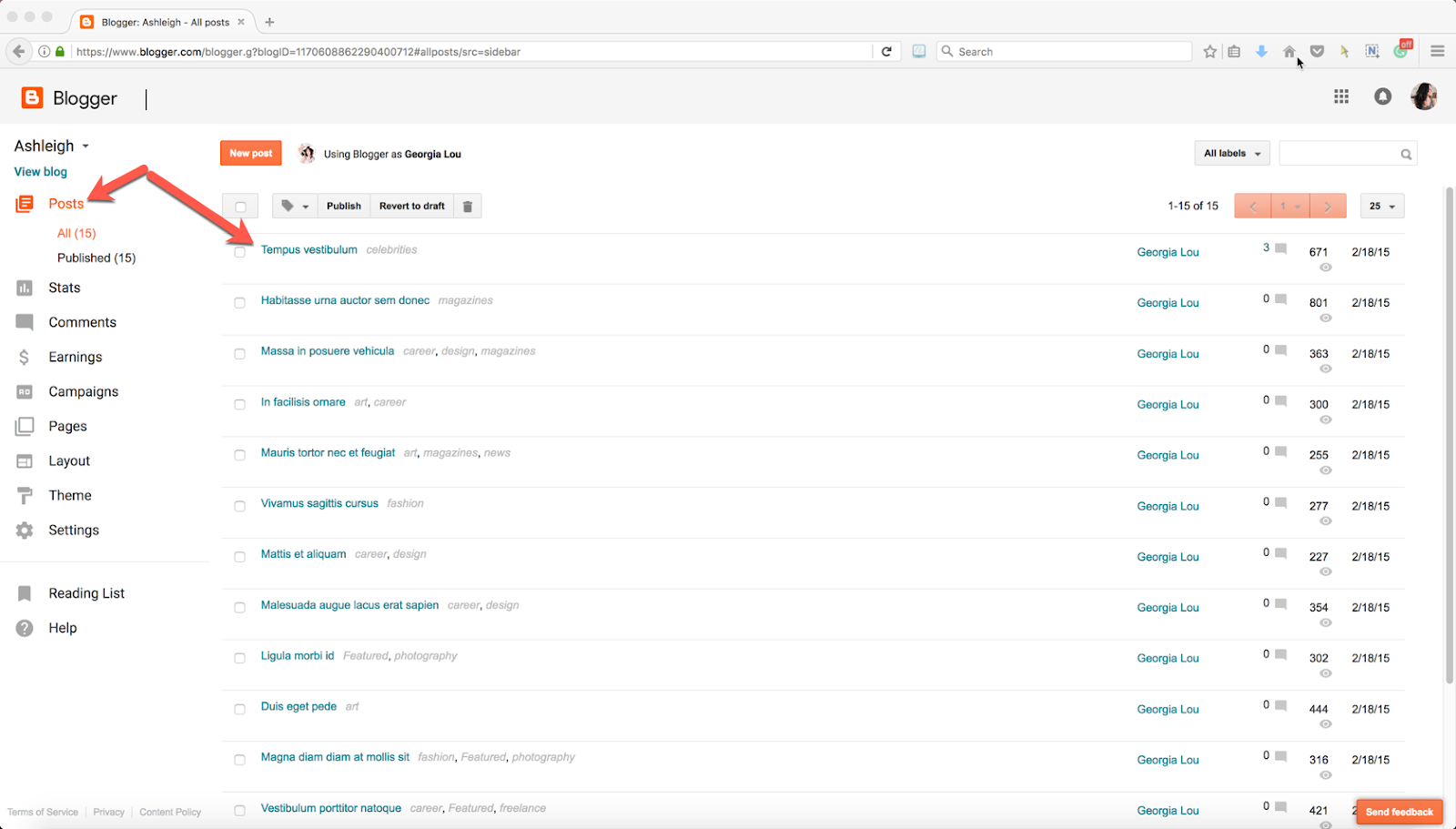 HOW TO CREATE A CATEGORY PAGE IN BLOGGER