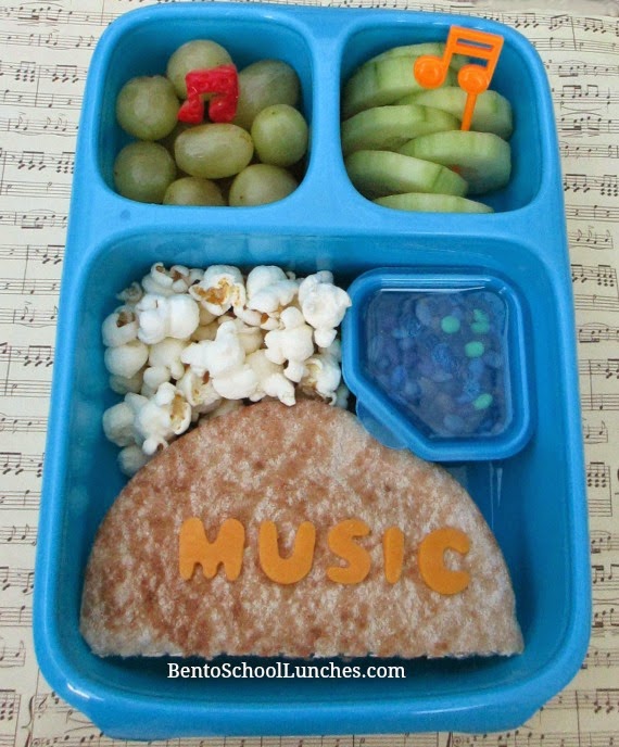 Bento School Lunches : Music themed lunches (3)