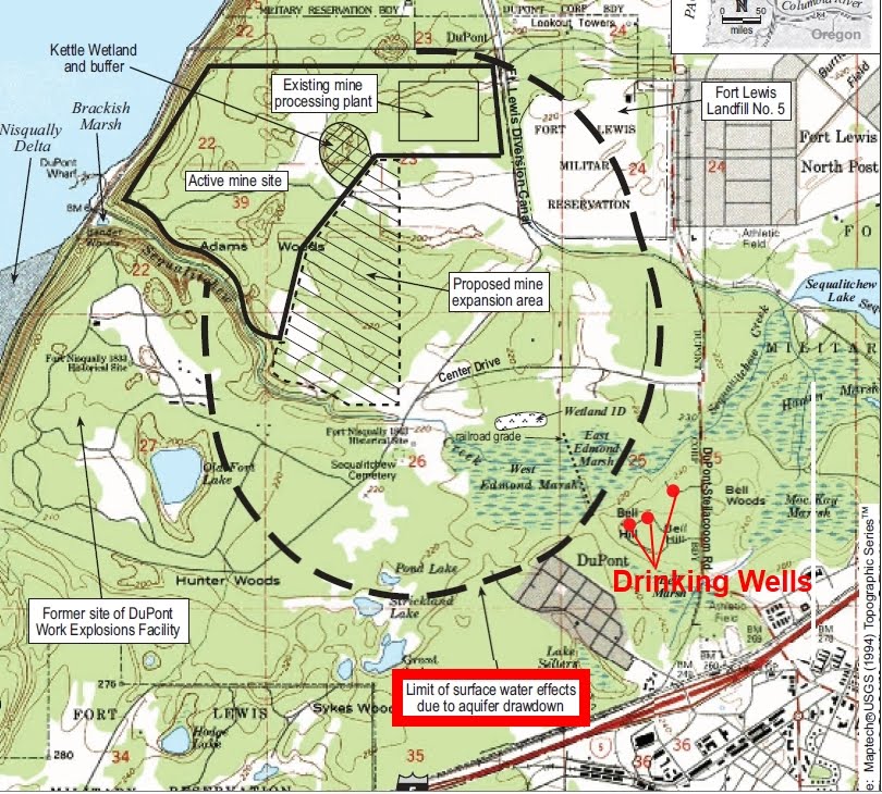 DuPont Environmental Coalition: Dewatering Drawndown Map and Bell Hill ...