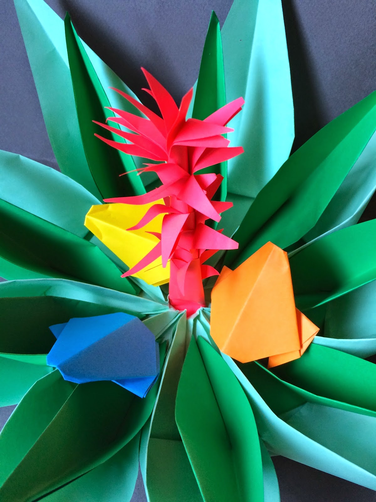 ORIGAMI MAMI: This week's Origami class project: rainforest frogs ...
