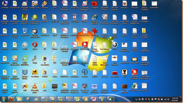 Get Rid of Desktop Full of Icons And Shortcuts