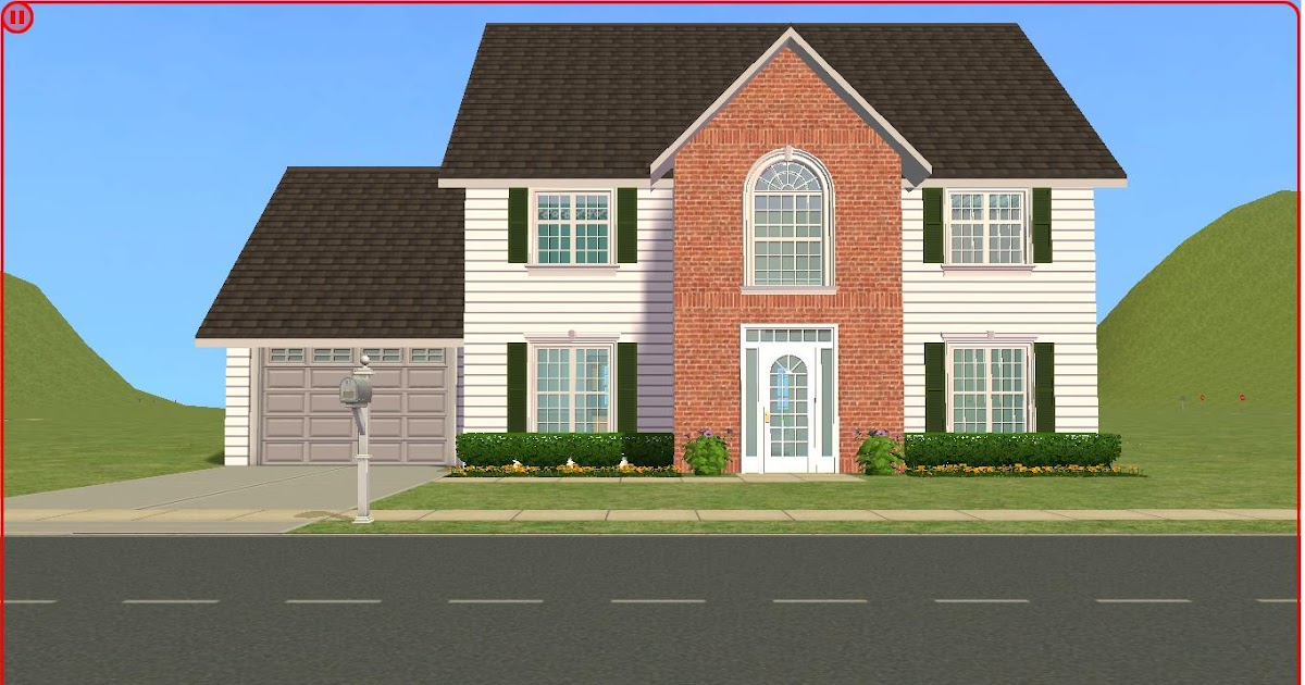 Sims 2 Lot Downloads: 4 Bedroom Family House