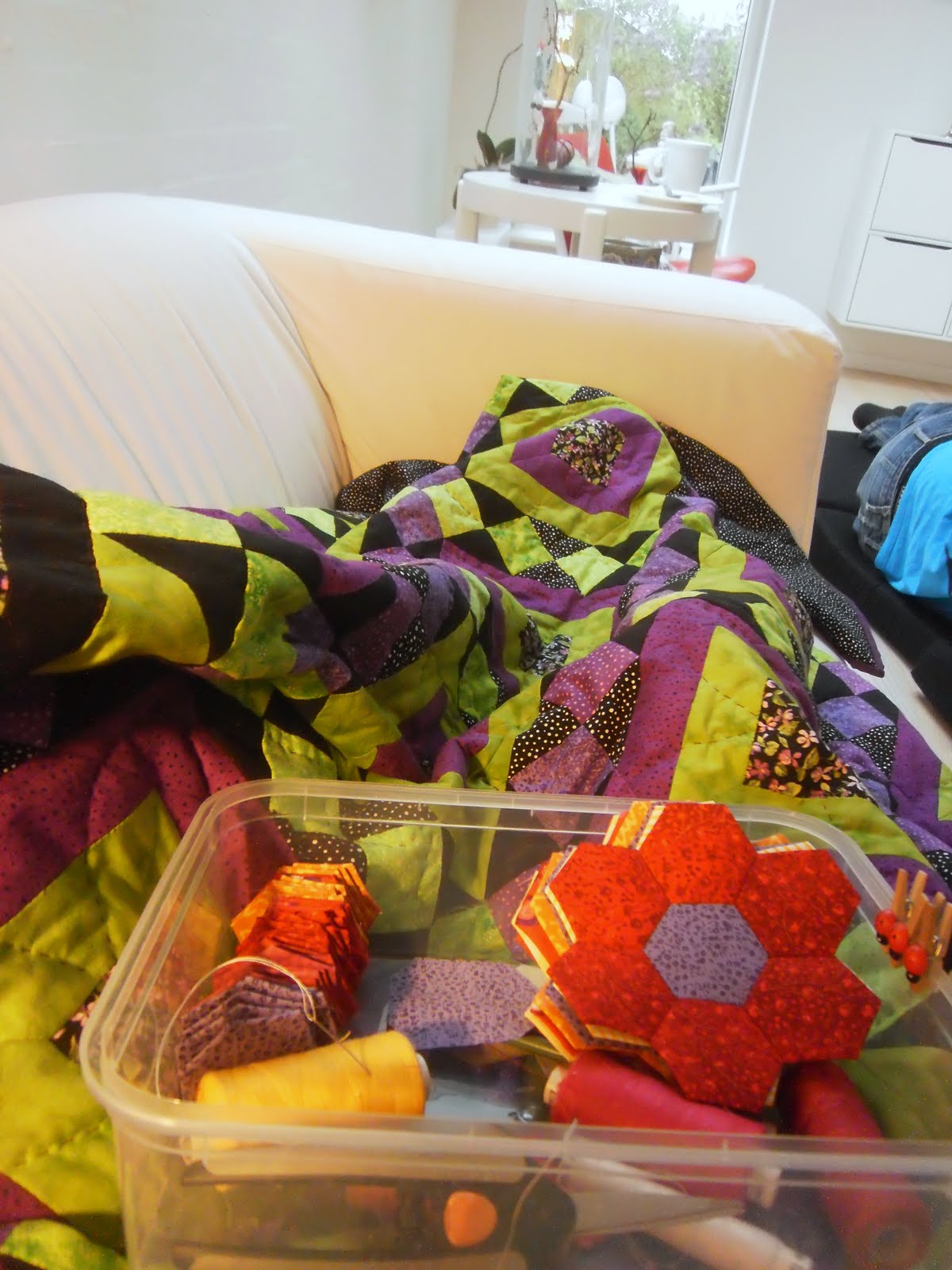 Patchwork-blomsten: Update på weekend.....