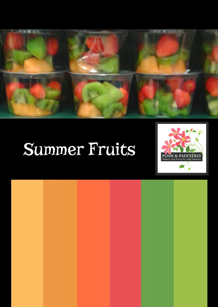 Judy Adamson's Art & Design Blog: Strawberry, Melon and Kiwi Fruit - a ...