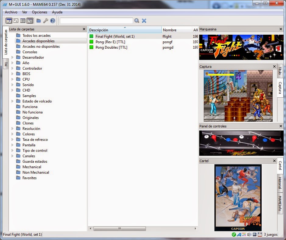 Juegos Rescatados: Mame Plus [Arcade]