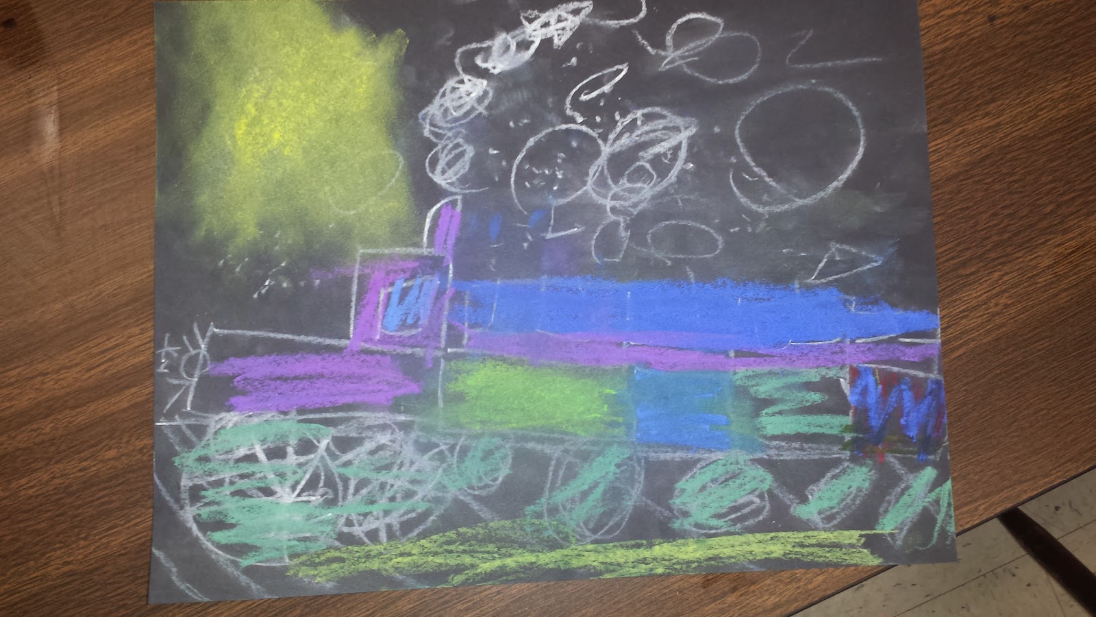 Mrs. Mona Lisa's Art Spot!: Kindergarten "Polar Express" trains!!