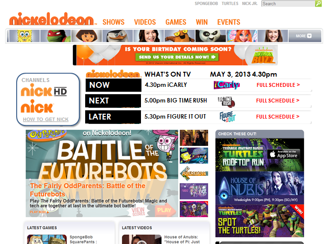 Nickelodeon Asia: Shouldn't the NEW Nick-Asia.com website look like this?
