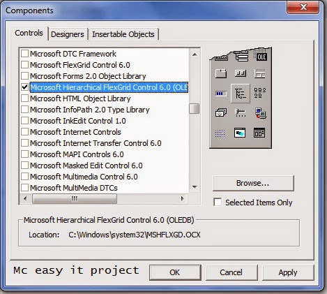 Isi Halaman Mc Easy IT Project: MSFlexGrid Control VB6