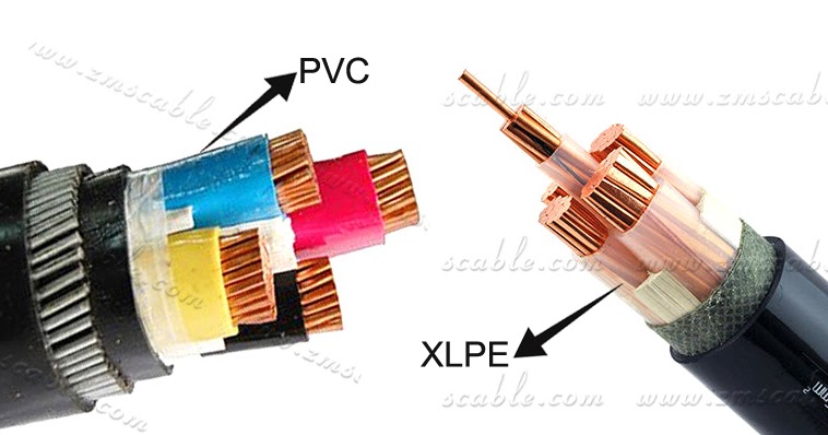 What is the difference between the XLPE and PVC insulated Cable?