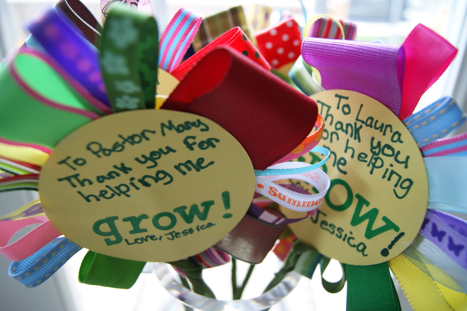 michelle paige blogs: Teacher Appreciation Ribbon Flowers