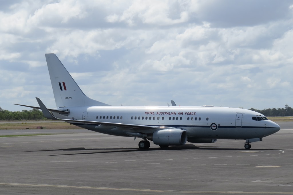 Central Queensland Plane Spotting: RAAF Boeing B737-7DT(BBJ) A36-001 ...