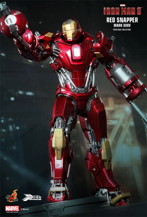 Marvel Discovery: Iron Man 3: Armadura Red Snapper Mark XXXV – Figura ...