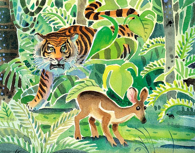 Mas Bei Simponi: Mouse Deer and Tiger (cerita rakyat from Central Java)