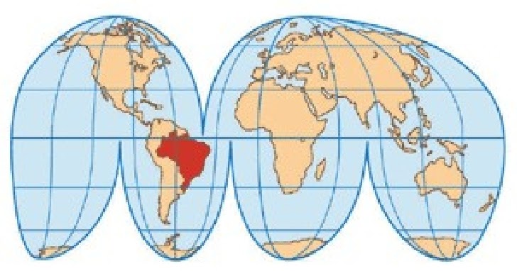 Geografia do Amapá Rodrigo Bandeira: Projeção descontínua de Goode