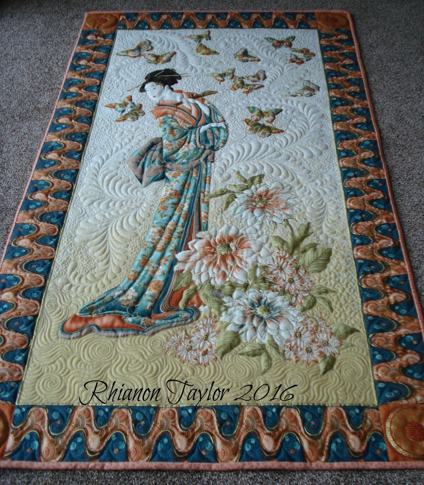 The Nifty Stitcher: Geisha Panel