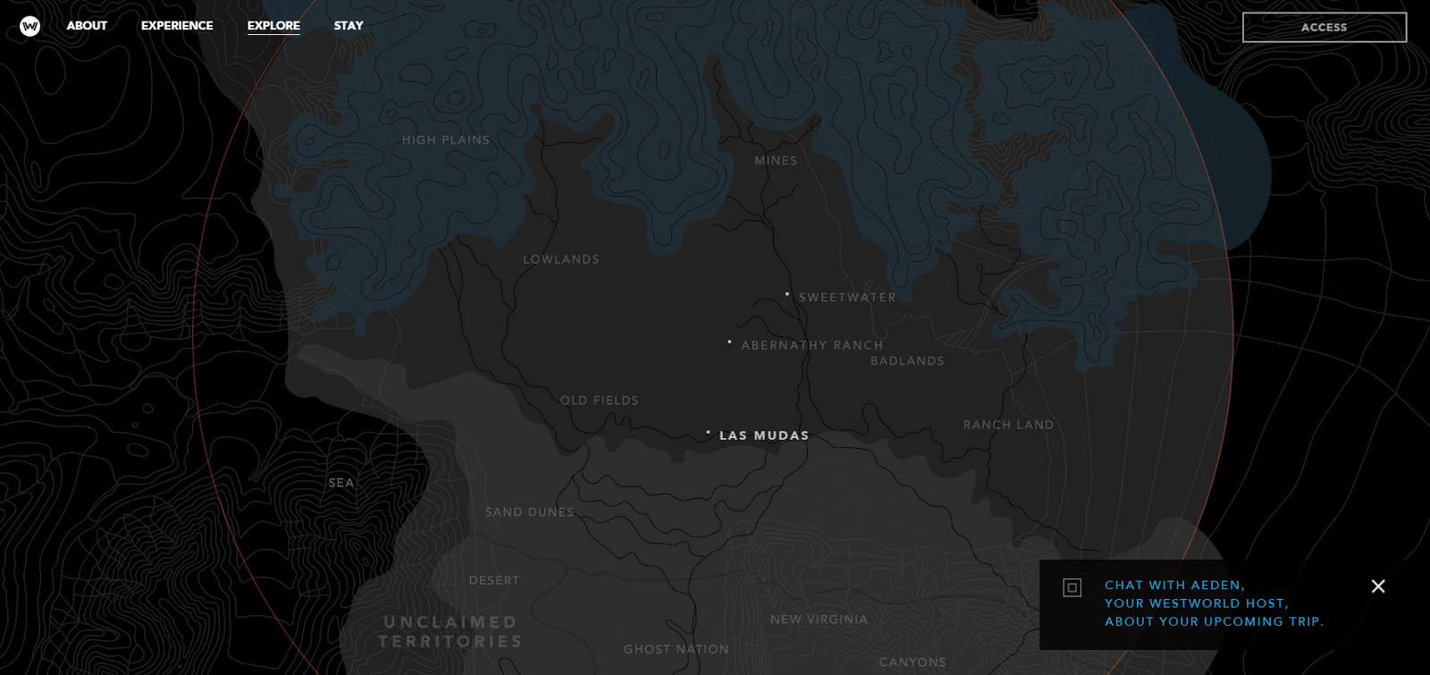 World In A Bottle: Official Map of Westworld