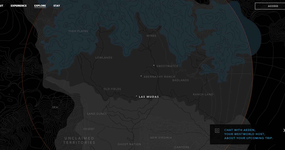 World In A Bottle: Official Map of Westworld