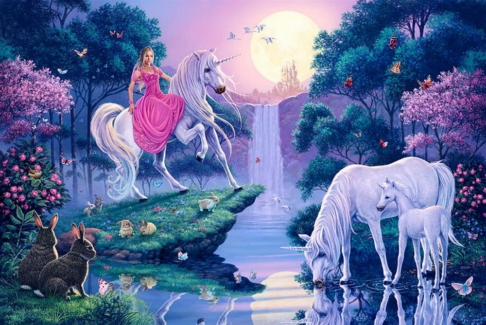 El arte es su máxima expresión : Mágicos Paisajes de Fantasía Pintura ...