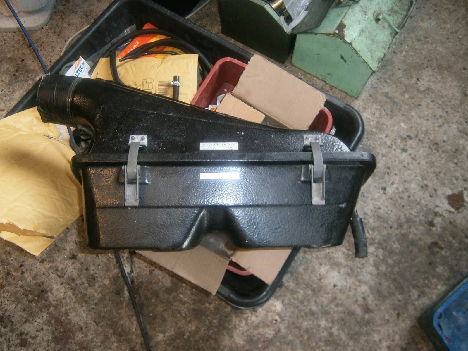 Lotus Excel Restoration: Refitting induction system airbox and hose