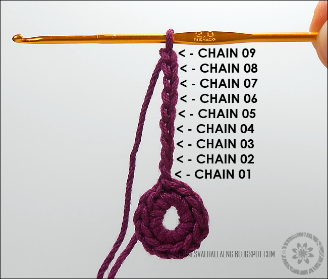 Twelve-Petal Crochet Flower - PATRONES VALHALLA: Free crochet patterns