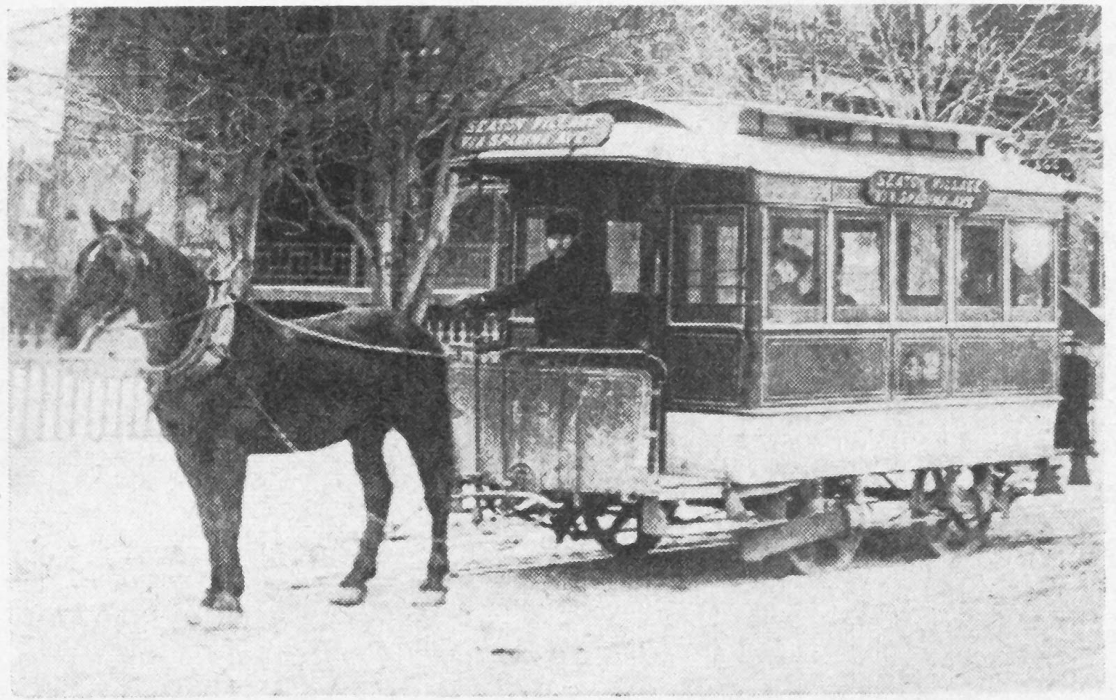 Progress is fine, but it's gone on for too long.: Horse car, Toronto 1890