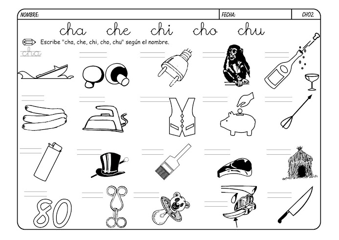 "Educadora de Ilusiones": fonema Ch