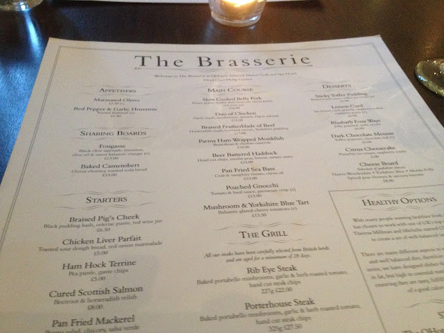 Tulips Tea Shops and Tales: Eats | The Brasserie, Aldwark Manor Golf ...