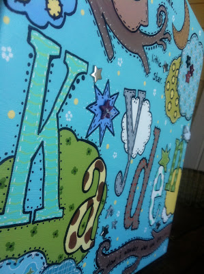 Rockwell Studios: Child's name art with some DIY tips.. too cute!