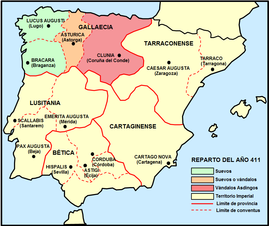 Reyes y Dinastías.: El Reino Suevo de Gallaecia (411-585)